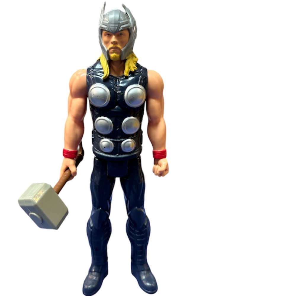 Pre-owned Marvel Thor Action Figure 12" Hasbro - Own4Less